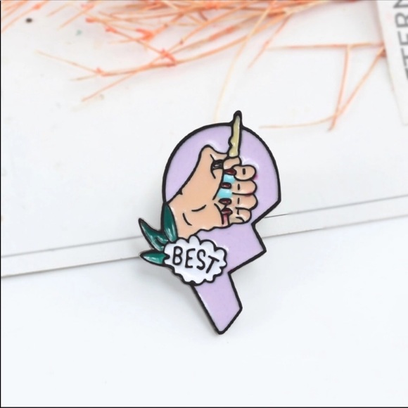Accessories | 2 Piece Best Buds Enamel Pin Set | Poshmark